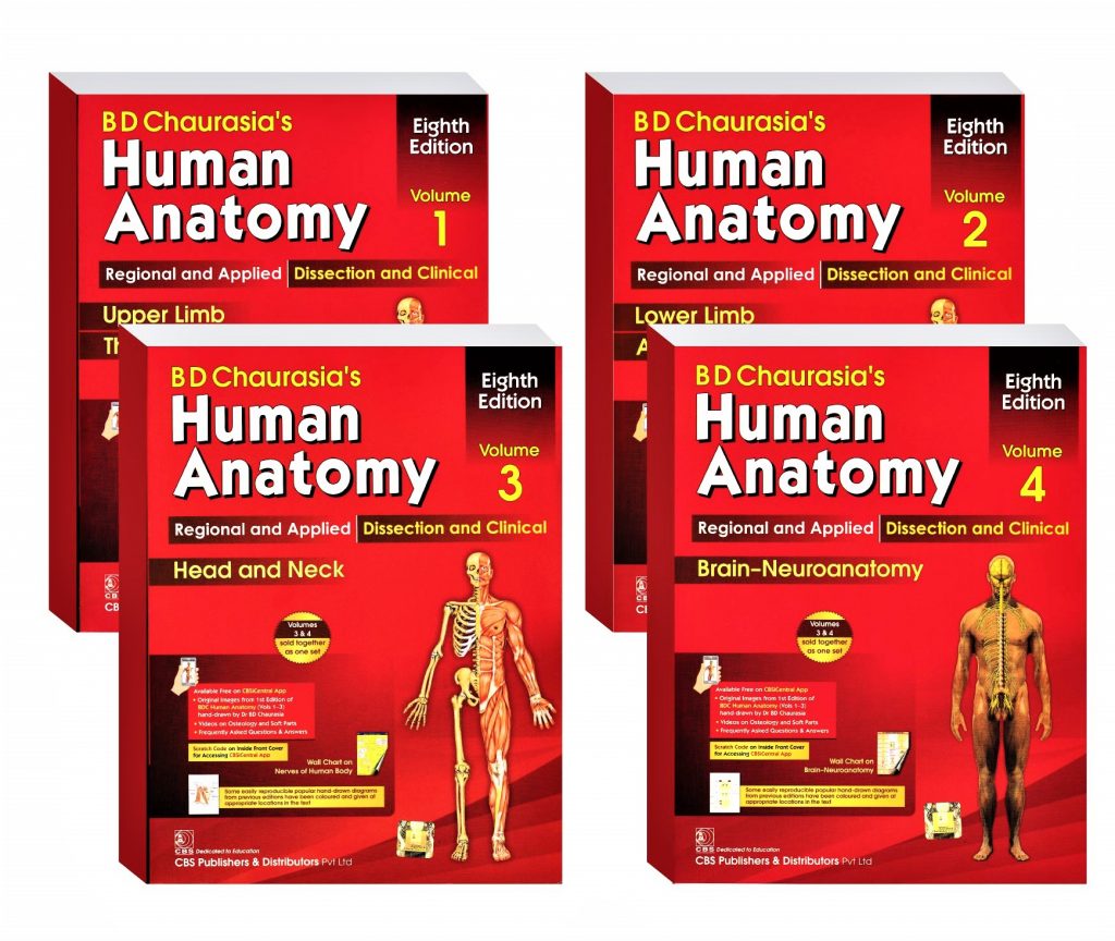 BD Chaurasia’s Human Anatomy Volume 1-4 (Color) by B D Chaurasia – BoiCycle